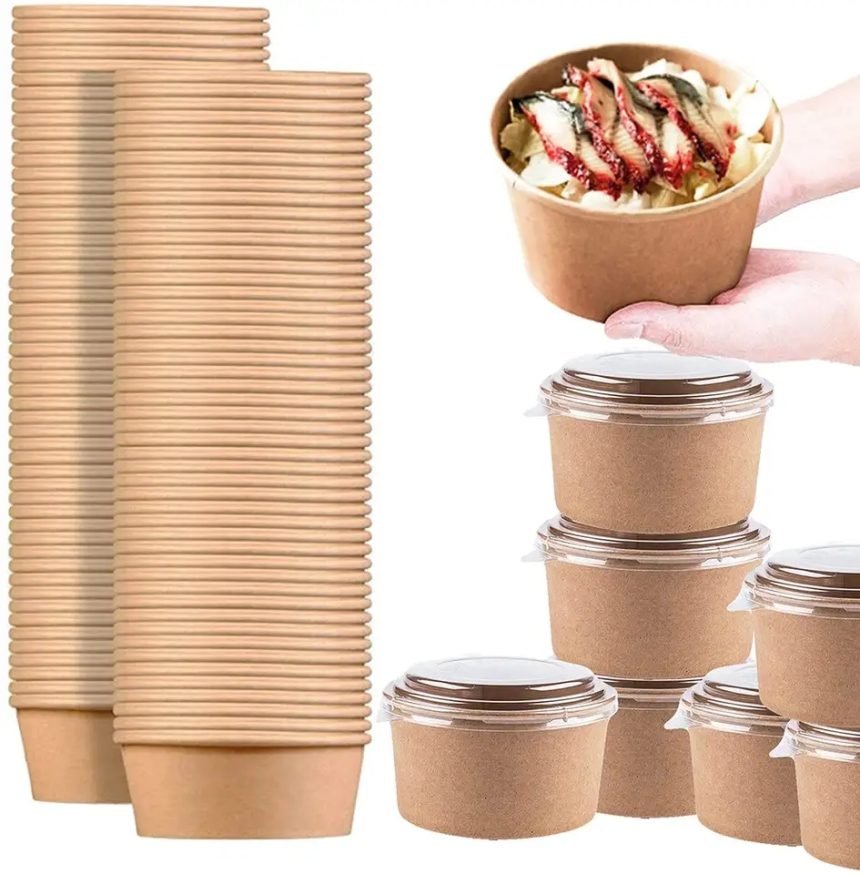 Kraft paper round bowl – Wellong Packaging